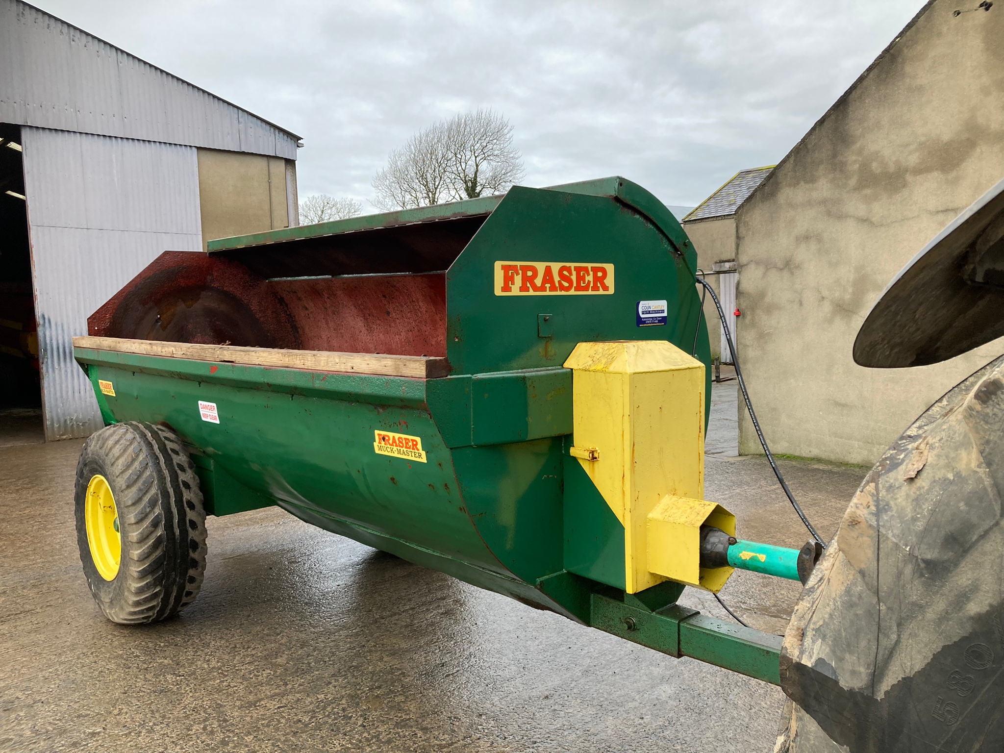 Frazer 8.5 Cube Dung Spreader - Colin Cantley Farm Machinery
