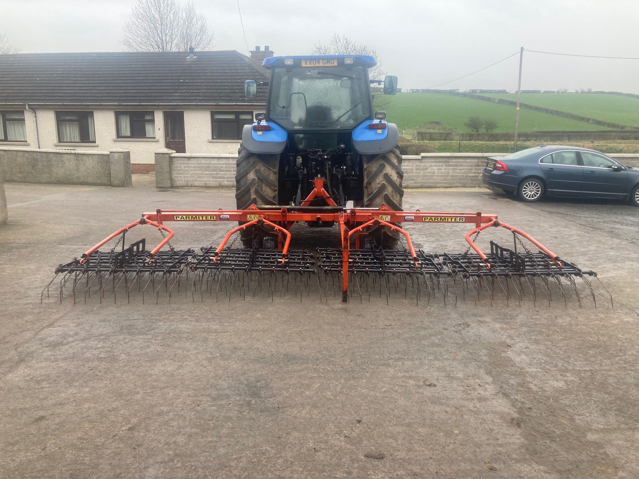 Parmiter 6 meter Grass Rake / Grass Harrow - Colin Cantley Farm Machinery