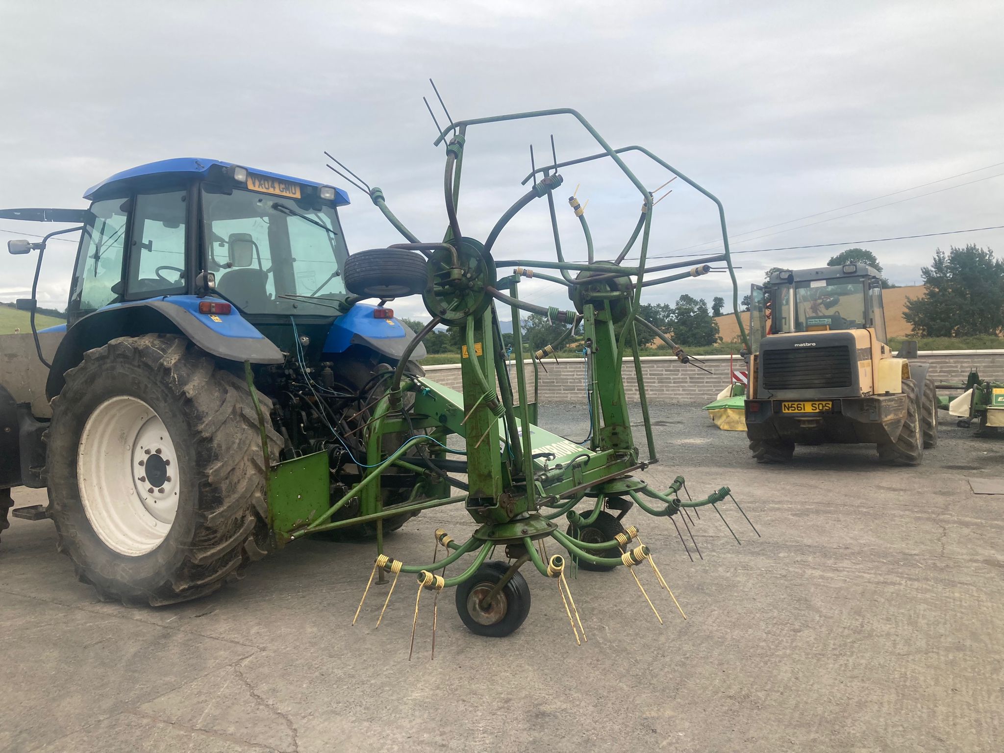 Krone 4 Rotor Tedder - Colin Cantley Farm Machinery