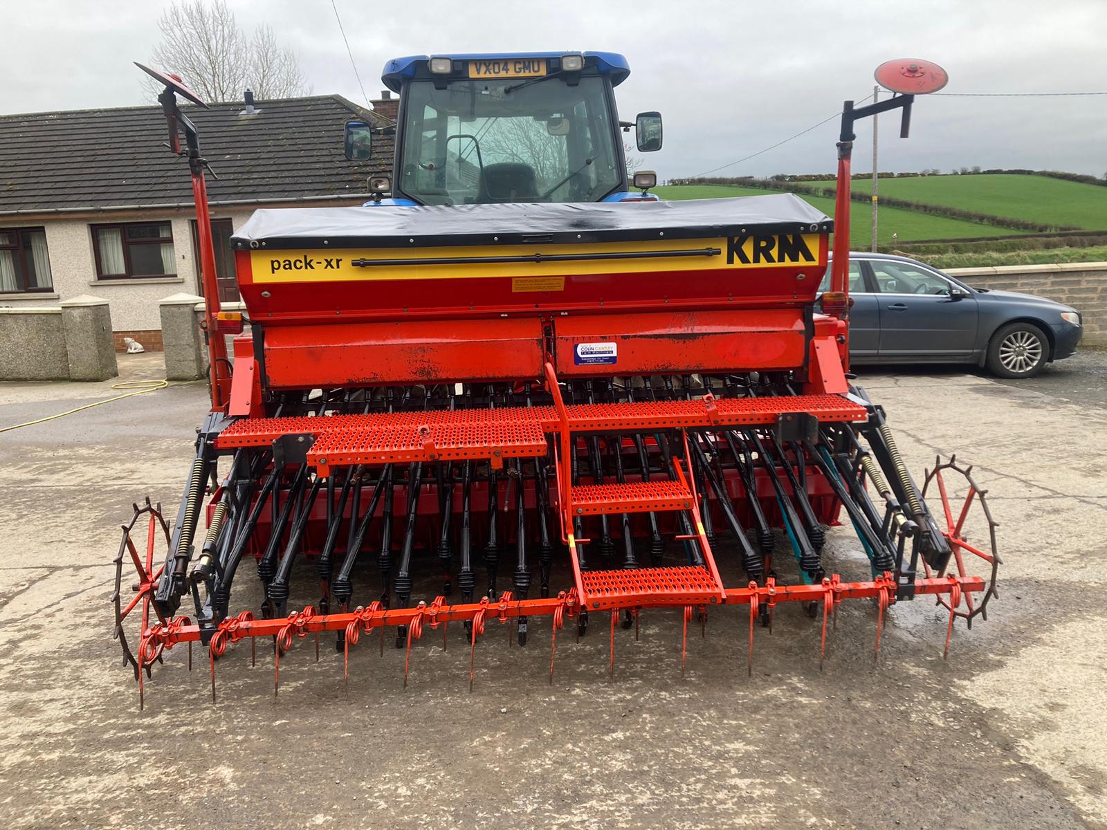 K R M Powerharrow and seed drill - Colin Cantley Farm Machinery